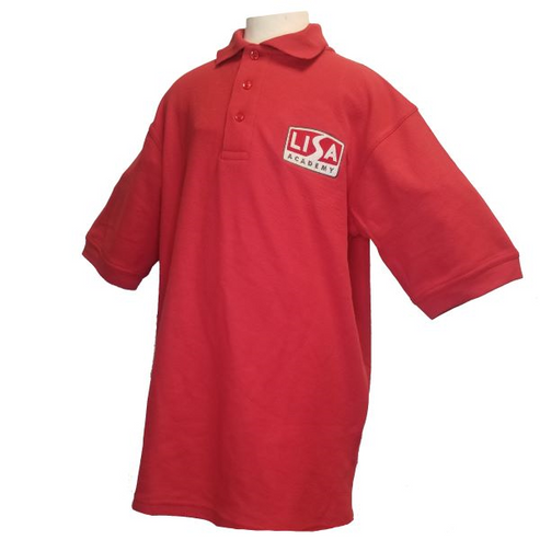 LISA YOUTH S/S POLO RED – Toggery Uniforms